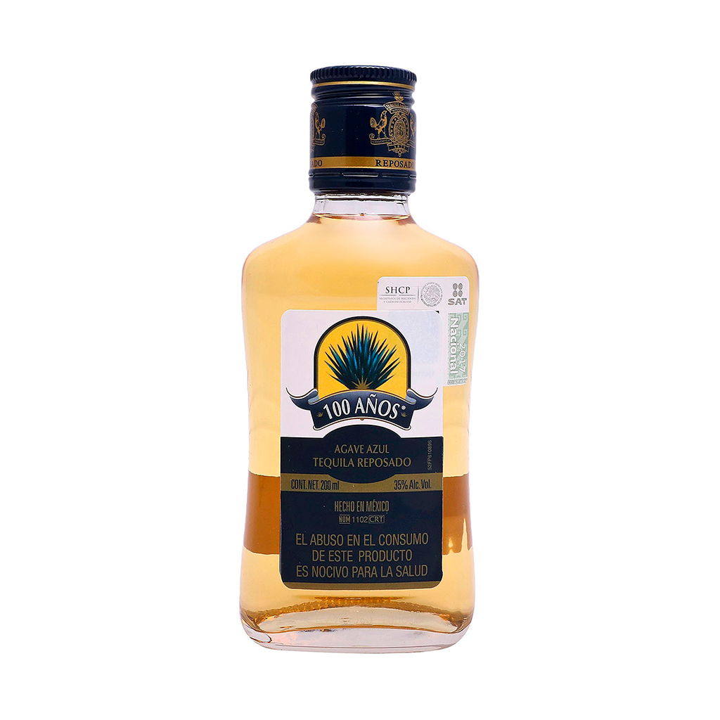 Tequila 100 Años Azul Reposado 200ml – Vinolesa