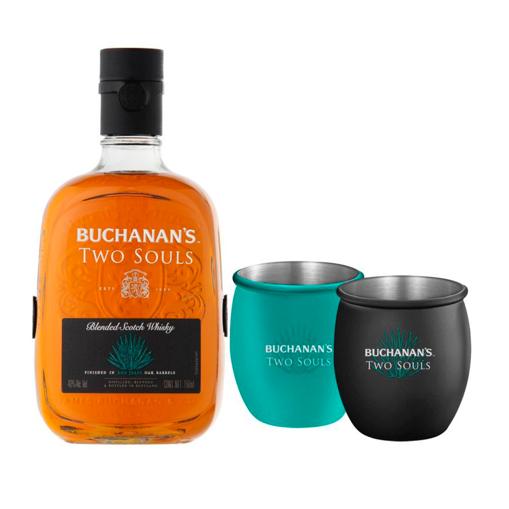 Whisky Buchanan's Two Souls 750ml + Vasos – Vinolesa